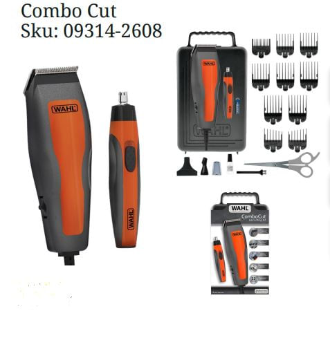 Combo wahl cortadora y detalladora trimmer 22 piezas gris naranja ...